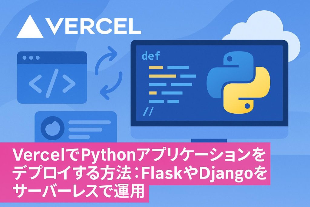 VercelでPythonアプリをデプロイする方法｜FlaskやDjangoのサーバーレスホスティングガイド | brianの人生これから